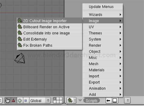 How To Import Multiple D Cutout Texture Images To Blender D Blender D Architect