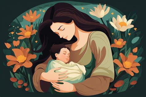 Premium Photo A Mother S Legacy In Timeless Portraits Illustrated