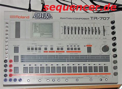 roland tr707 drummachine module tr sequencer