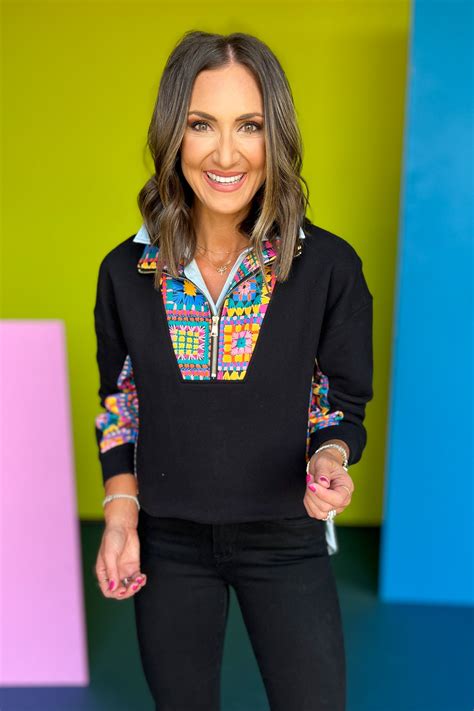 Ssys The Willow Pullover In Black Crochet Final Sale