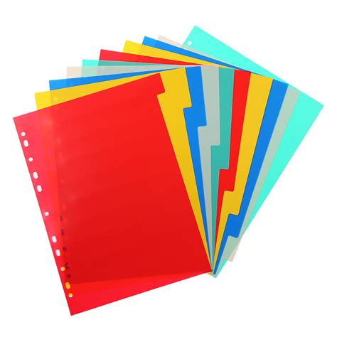 PP Index Dividers Parts Opaque A Dividers Indices