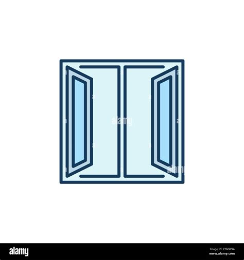 Open Window Vector Concept Colored Icon Or Design Element Stock Vector