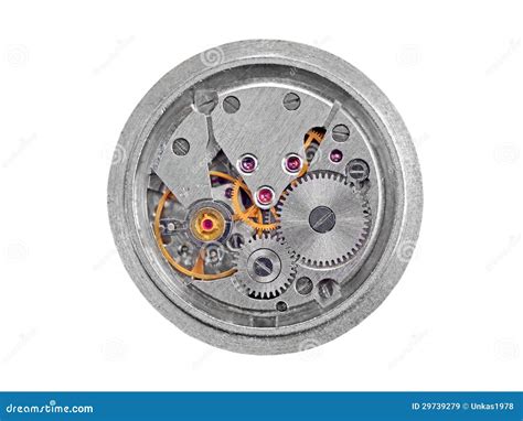 Inside The Clock Clockworks Stock Image Image Of Mechanism Inside