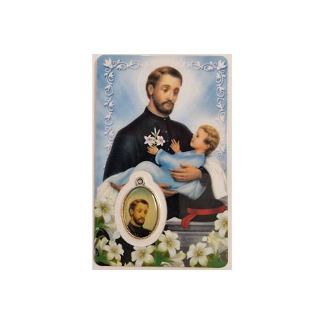 Estampa de San Cayetano con medalla y oración Estampería San José