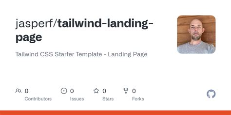 Github Jasperf Tailwind Landing Page Tailwind Css Starter Template Landing Page