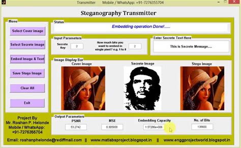 Steganography Data Hiding In Cover Image Full Matlab Project With Source Code ~ Matlab Projects