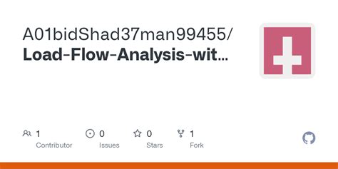 github a01bidshad37man99455 load flow analysis with jupyter