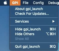 Gpi Menu Shows Gpi Launch For About And Hide Sections Issue