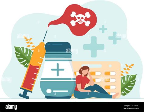 Rehabilitation Flat Cartoon Hand Drawn Templates Illustration With