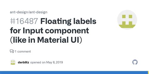 Floating Labels For Input Component Like In Material Ui · Issue