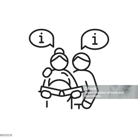 미래의 부모 블랙 라인 아이콘을위한 코스 웹 모바일 앱 프로모션을 위한 픽토그램 Ui Ux 디자인 요소입니다 가족에 대한 스톡