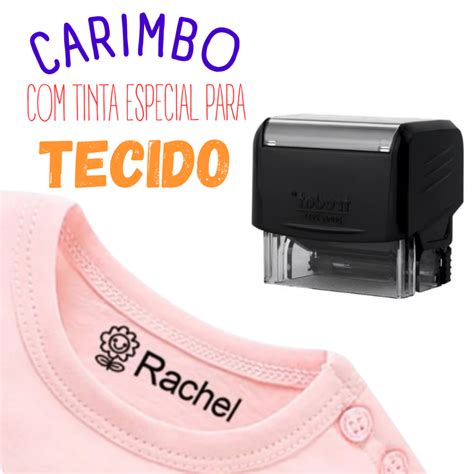 Carimbo Personalizado Nome Para Tecido Roupa Uniforme Material