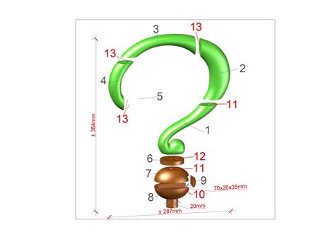 Fichier Stl The Riddler Le Sphinx Lhomme Mystère Canne・design à