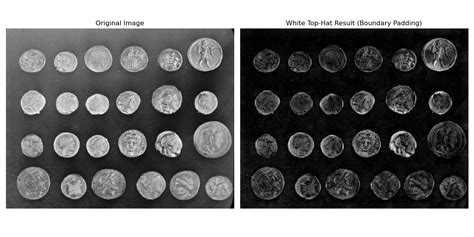 SciPy Ndimage White Top Hat Function