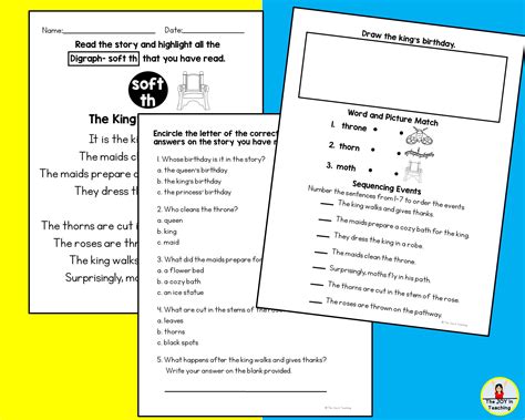 Digraph Reading Comprehension Passage Etsy