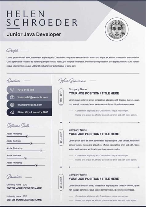 Junior Java Developer Resume Template With Cover Letter Resume Inventor