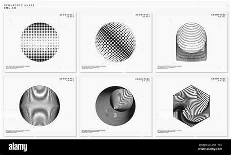 Modern Line Abstract Logo Template Vector Dynamic Lines Circle Design Set Stock Vector Image