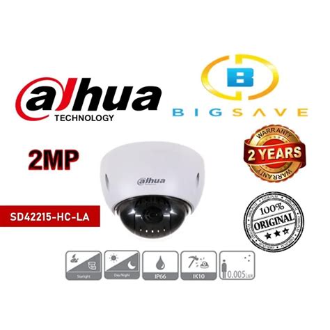 Dahua 2mp Analog Sd42215 Hc La 15x Starlight Hd Cvi Mini Ptz Cctv