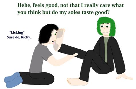Jack Licking Rickys Feet Request By Tobymcdee On Deviantart