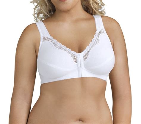 Exquisite Form Fully Front Close Cotton Posture Bra With Lace 5100531