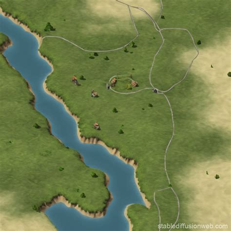 Medieval City Terrain Map Stable Diffusion Online