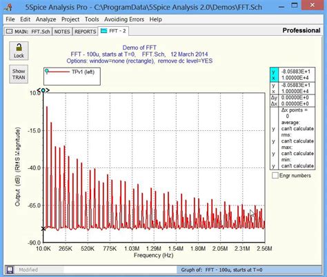 spice simulation using 5spice fft analysis youtube