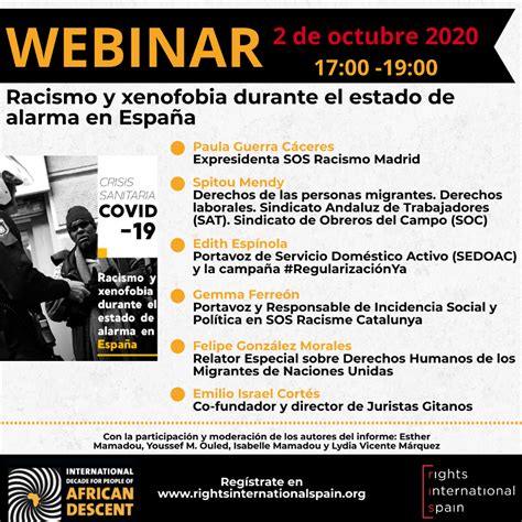 Debate Sobre El Informe Crisis Sanitaria COVID Racismo Y Xenofobia Durante El Estado De