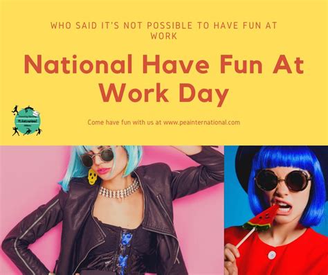 National Have Fun At Work Day🤩😂🤩 What Do You And Your Team Mates Like