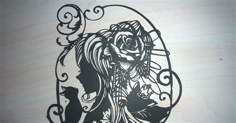 切り絵 切らせていただきました シロクロのイラスト Pixiv
