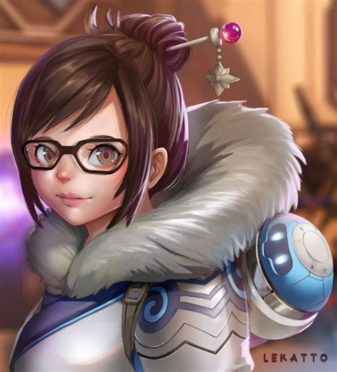 Mei And Snowball Overwatch And 1 More Drawn By Lekatto Danbooru