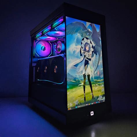 Hyte Y40 Mid Tower Atx Case شاشة مخصصة Pc Builder Qatar Best Pc