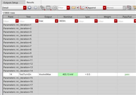Can I Hide The Gray Rows In Output Results Table Custom Ic Design