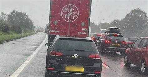 M61 Live Traffic Updates After Car Crashes Into Central Reservation