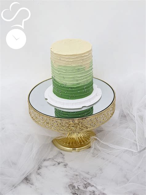 Green Ombre Cake Sweets Oclock