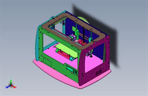 碳纤维玩具手办fdm熔断工业级3d打印机 Step 模型图纸下载 懒石网