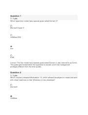 Module Mastery Exercise Attempt Docx Question Pts