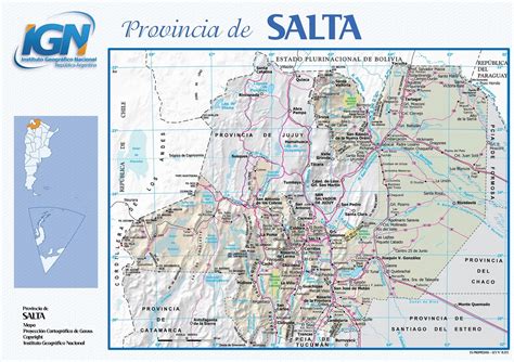 Mapa da província de Salta Argentina MapasBlog