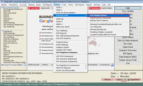 How To Resolve Internal Audit Mismatch Error In Marg Software