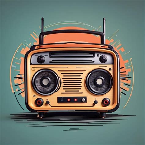 Premium Photo Hand Drawn Style Radio Design Vector Illustration