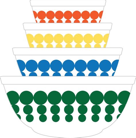 Pyrex Svg New Dots Pattern Outlines For Cutting And Print Projects Etsy