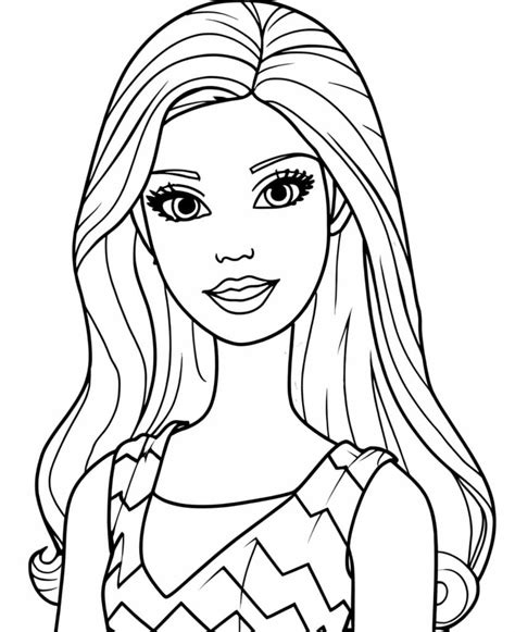 Barbie Coloring Pages Coloringlib