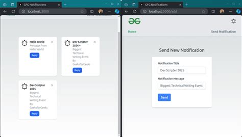 Real Time Notification System Using Nextjs And Geeksforgeeks