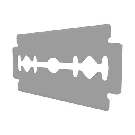Premium Photo 3d Rendering Razor Blade On White Background