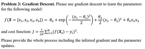 Problem 3 Gradient Descent Please Use Gradient
