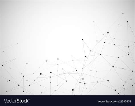Abstract Connecting Dots And Lines Connection Vector Image