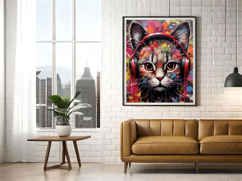 Colorful Graffiti Wall Art Poster Printable Digital Print Canvas Wall