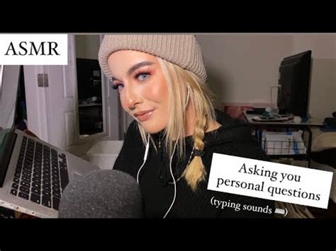ASMR | asking you personal questions with lots of typing noises - YouTube