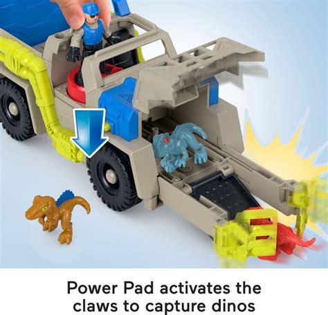 Imaginext Jurassic World Track And Transport Dino Truck Vehicle And Figure