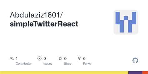 GitHub Abdulaziz1601 SimpleTwitterReact