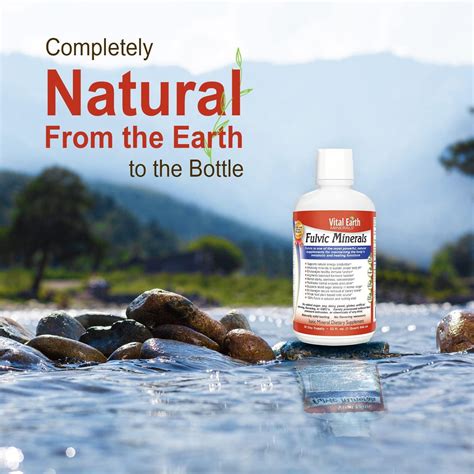 Vital Earth Minerals Fulvic Liquid Trace Mineral Drops 32 Fl Oz Pure